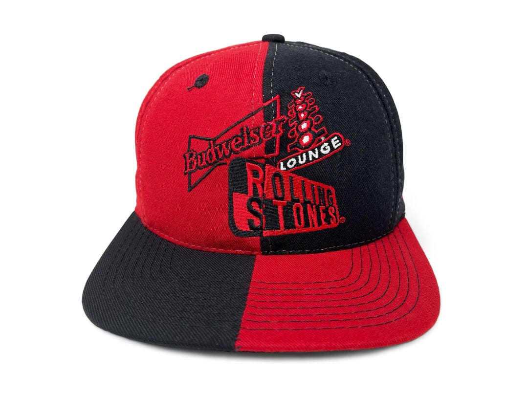 Vintage Rolling Stones Hat 90s Strapback Cap Budweiser Voodoo Lounge ...