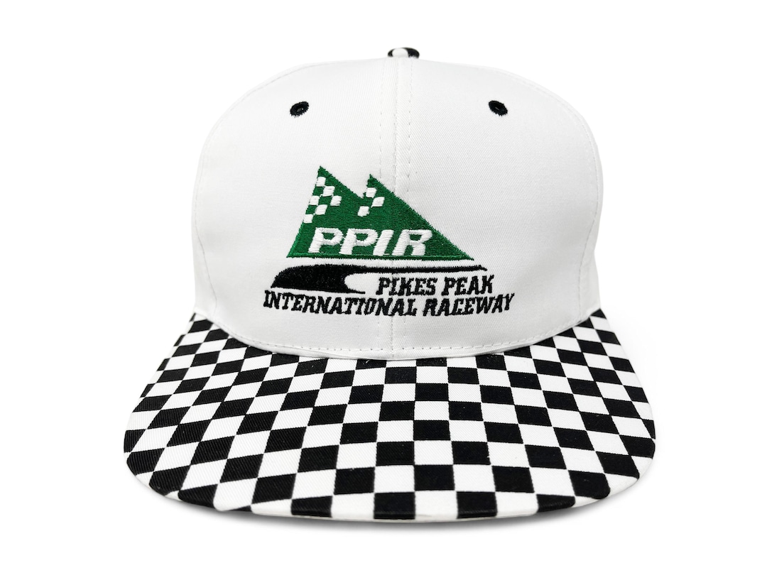 Vintage Pikes Peak Raceway Hat 90s Checkered Nascar Indy Racing ...