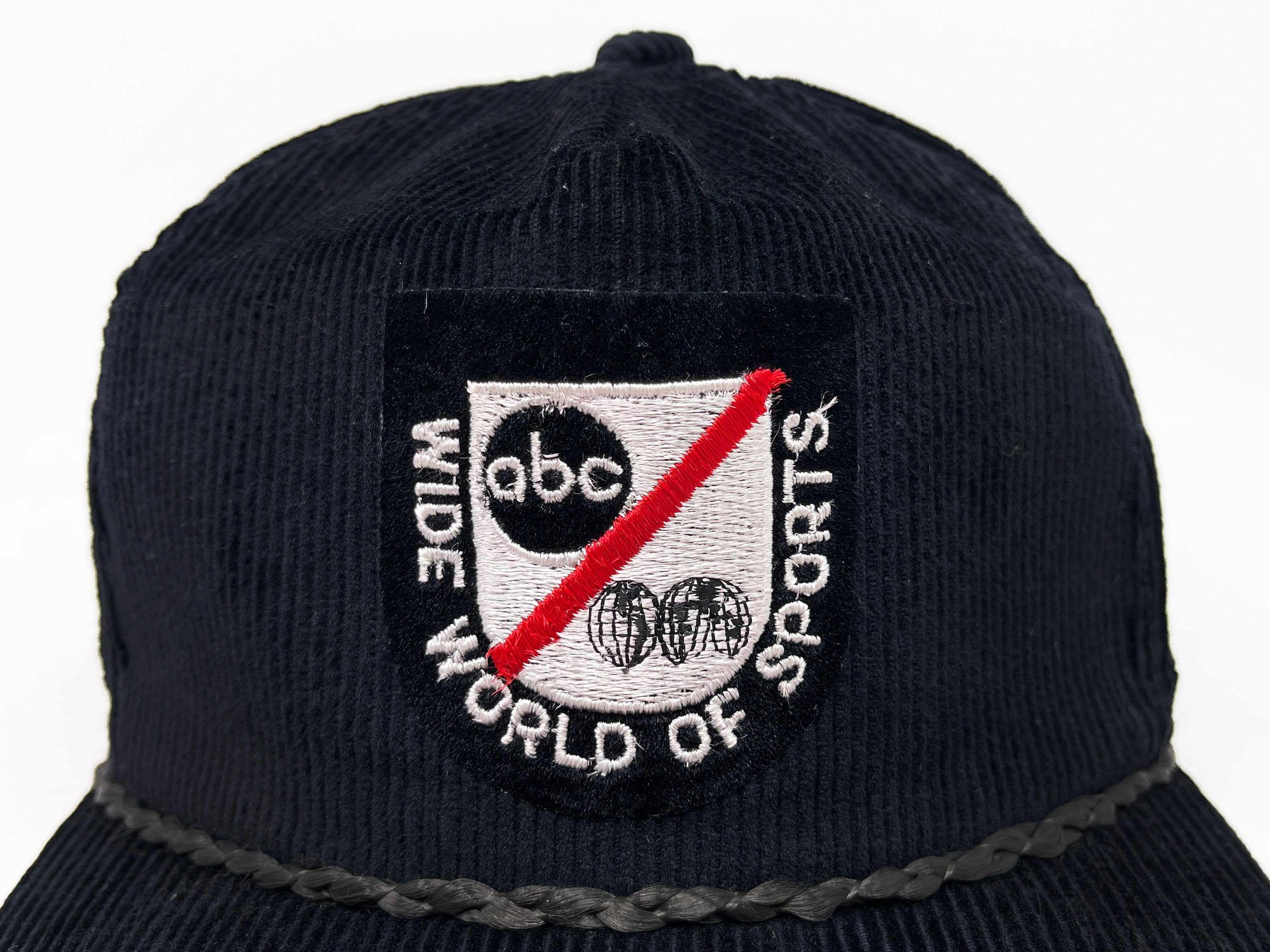 Vintage ABC Wide World of Sports Hat 80s 90s Snapback Corduroy - Etsy