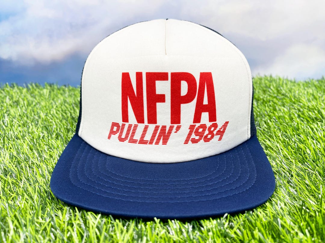 Vintage NFPA Hat 80s Pullin 1984 National Fire Protection Association ...