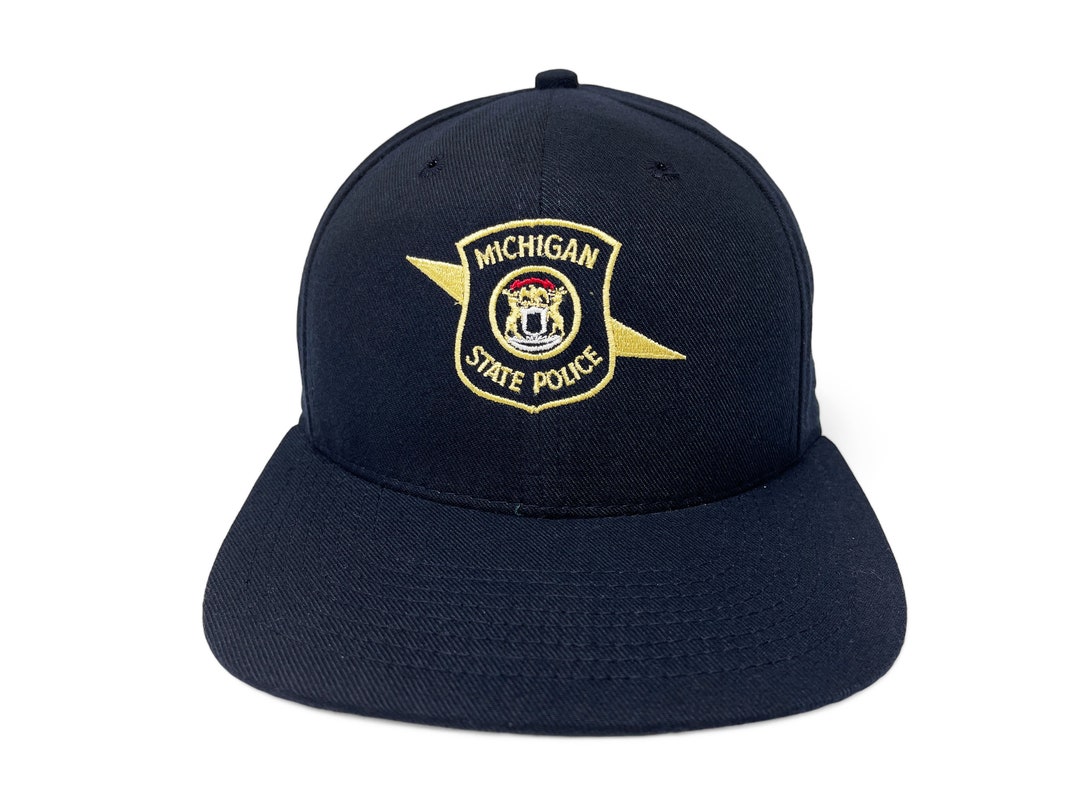 Vintage Michigan State Police Hat 90s Snapback Cap H07 - Etsy