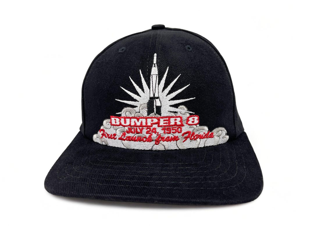 Vintage Bumper 8 NASA Hat 90s Snapback Cap Space Astronaut Rocket ...