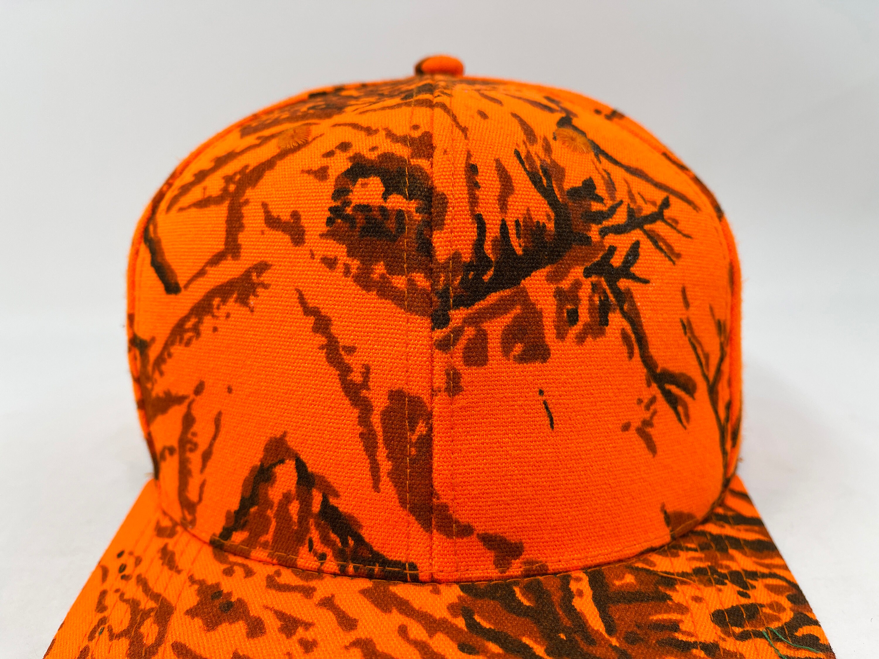 Vintage Camo Hat 80s 90s Camouflage Snapback Cap Hunting Hunter Blaze ...