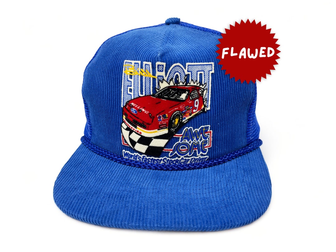 Vintage Bill Elliott Hat 80s NASCAR Coors Racing Snapback Trucker Cap ...