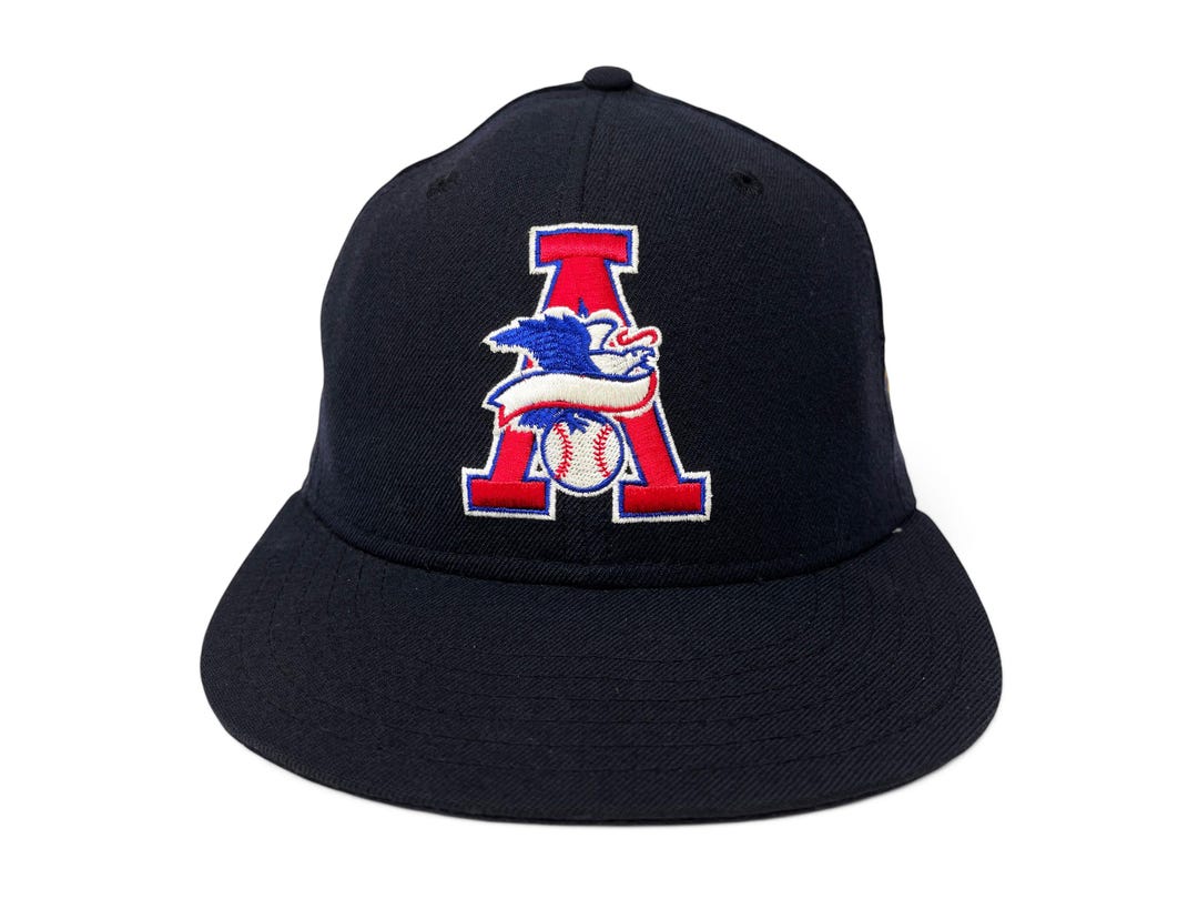 Vintage 1997 World Series Umpire Hat 90s New Era Fitted Wool Cap MLB American League Size 7 H26 ...