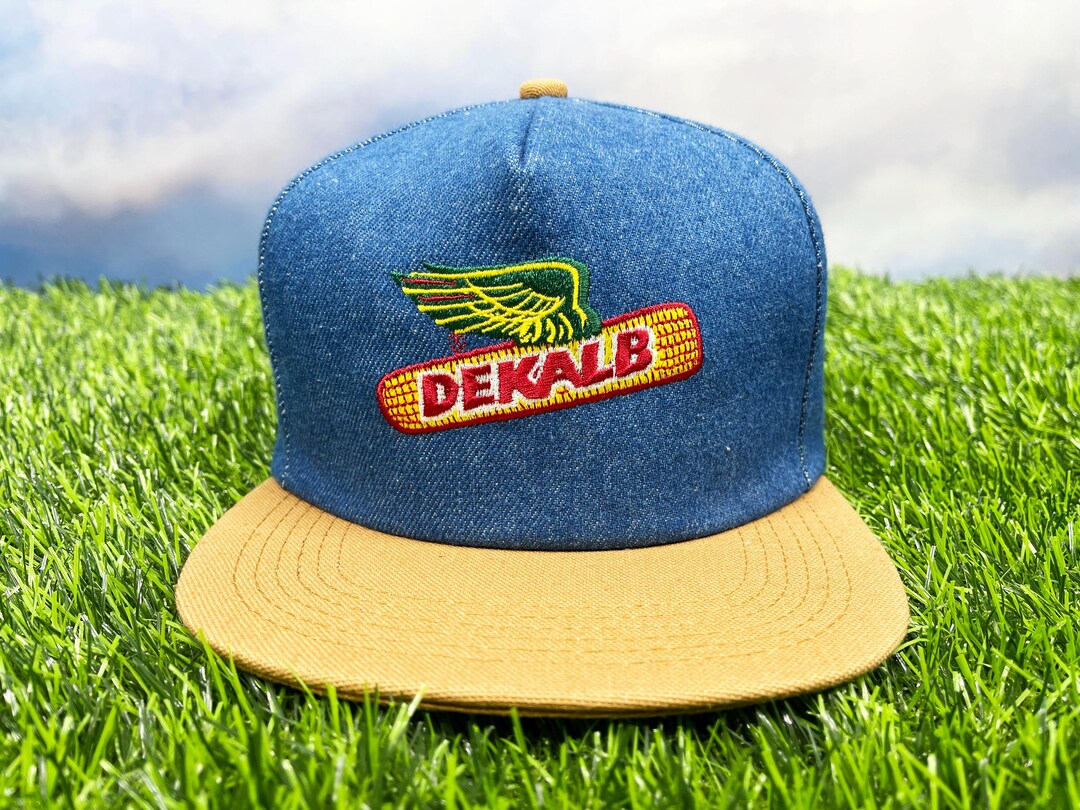Vintage Dekalb Hat 90s Snapback Cap Farming Farmer Denim H11 - Etsy