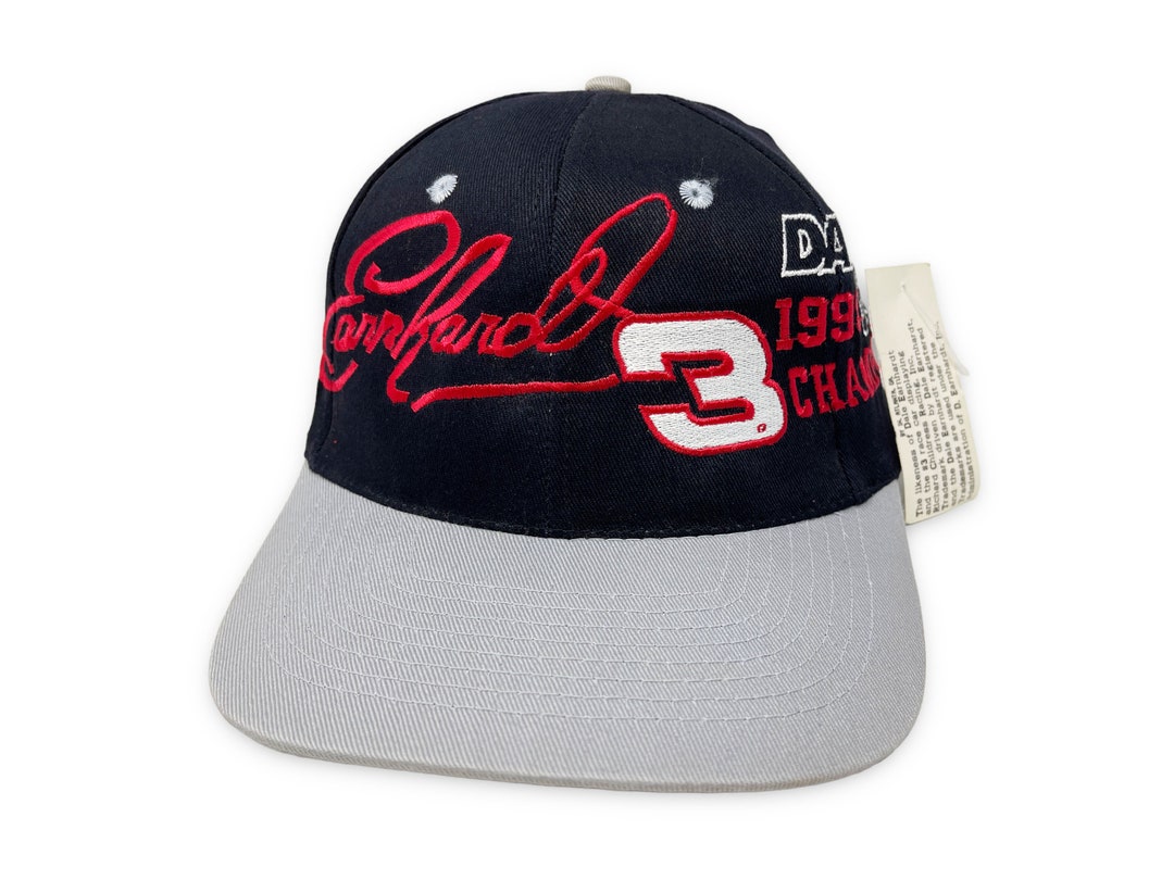 Vintage Dale Earnhardt Hat 90s NASCAR Racing Snapback Cap 1998 Daytona ...