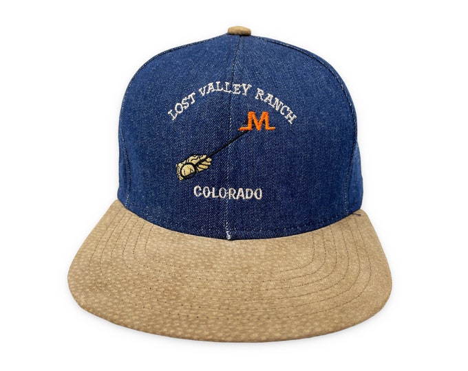 Vintage Lost Valley Ranch Hat 90s Colorado Strapback Cap Western Wear ...