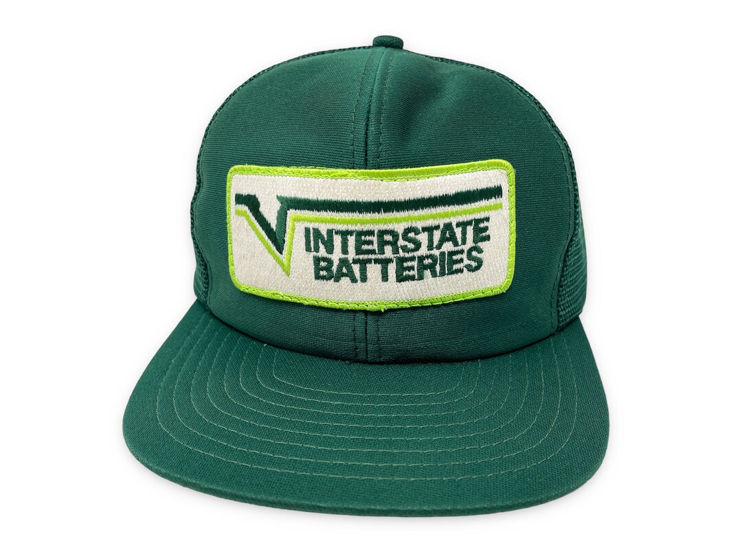 Vintage Interstate Batteries Hat 80s 90s NASCAR Racing Snapback Cap H02 ...