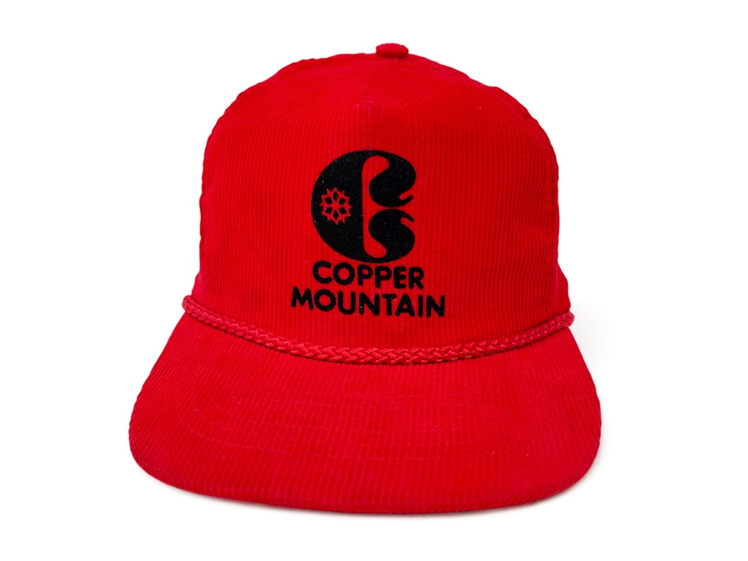 Vintage Copper Mountain Hat 80s 90s Colorado Skiing Corduroy Zipperback ...