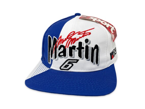 Vintage Mark Martin Hat 90s NASCAR Valvoline Racing Snapback - Etsy