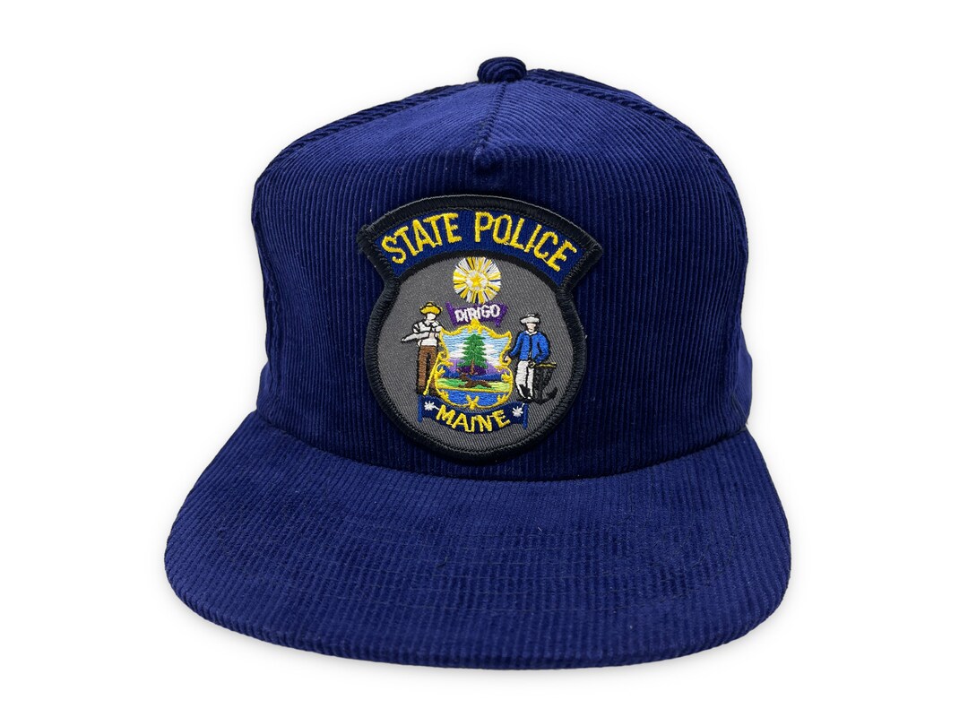 Vintage Maine State Police Hat 80s 90s Corduroy Snapback Cap H16 - Etsy