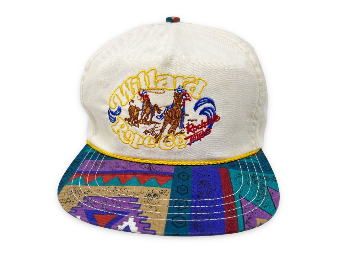 Vintage Willard Rope Co Hat 90s Southwestern Strapback Cap Rockdale ...