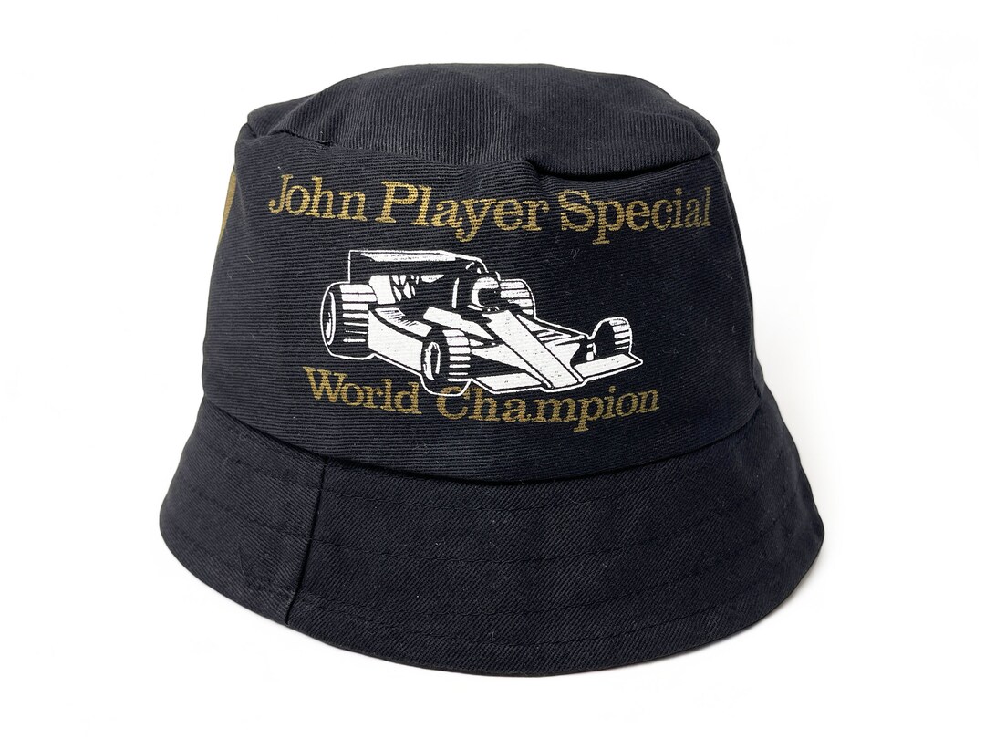 Vintage John Player Special Bucket Hat 80s 90s Formula 1 Racing F1 Cap ...