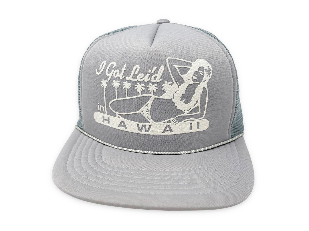Vintage Hawaii Trucker Hat 80s 90s Snapback Cap I Got Lei'd H09 - Etsy