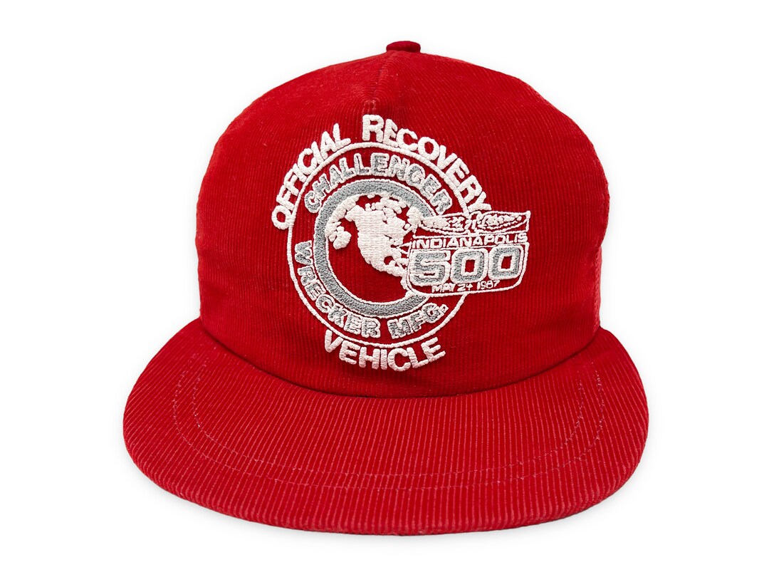 Vintage Indy 500 Hat 80s Racing NASCAR Corduroy Trucker Cap 1987 ...