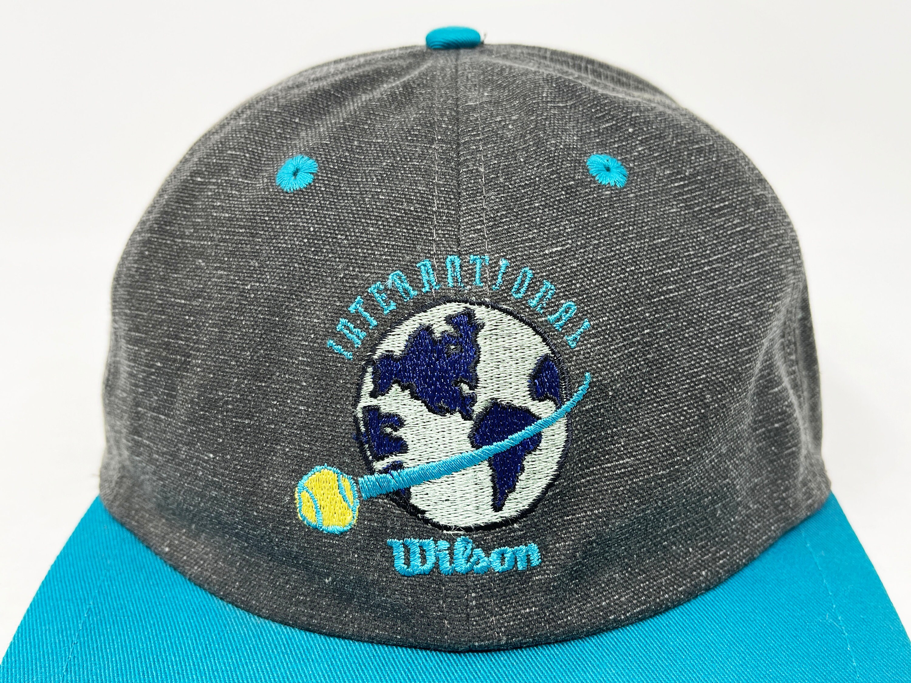Vintage Tennis Hat 90s Wilson International Fitted Cap H19 - Etsy