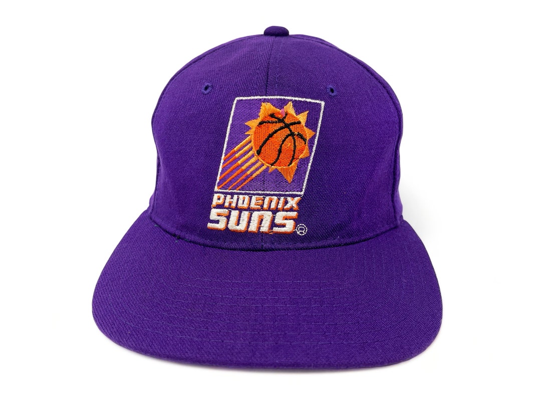 Vintage Phoenix Suns Hat 90s Fitted Cap Starter NBA Size 1 Fits 6 5/8 ...