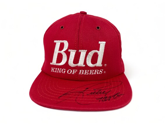 Vintage Budweiser Hat 90s Strapback Cap Bud King of B… - Gem