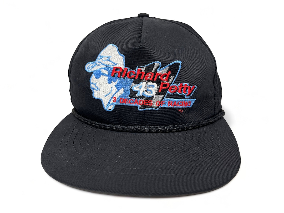 Vintage Richard Petty Hat 90s NASCAR Snapback Cap 3 Decades of Racing ...