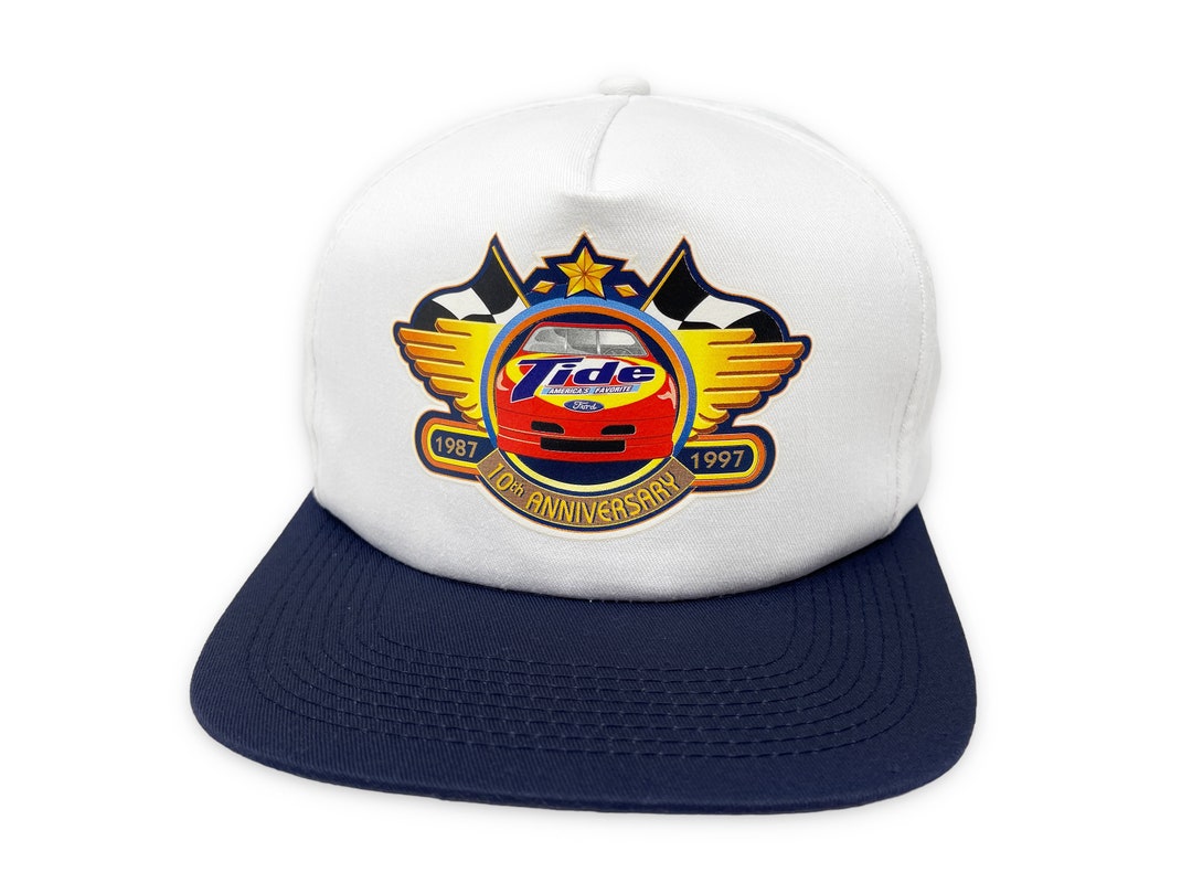 Vintage Tide Racing Snapback Hat 90s NASCAR Trucker Cap Ricky Rudd H12 ...