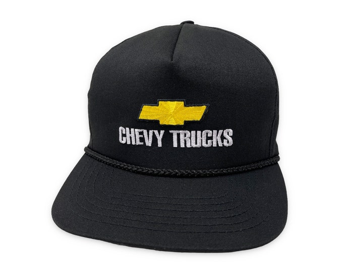 Vintage Chevy Trucks Hat 90s Snapback Cap Chevrolet Emblem Silverado ...