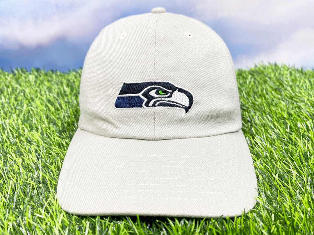 Vintage Seattle Seahawks Hat Y2K Khaki Strapback Cap NFL H12 - Etsy