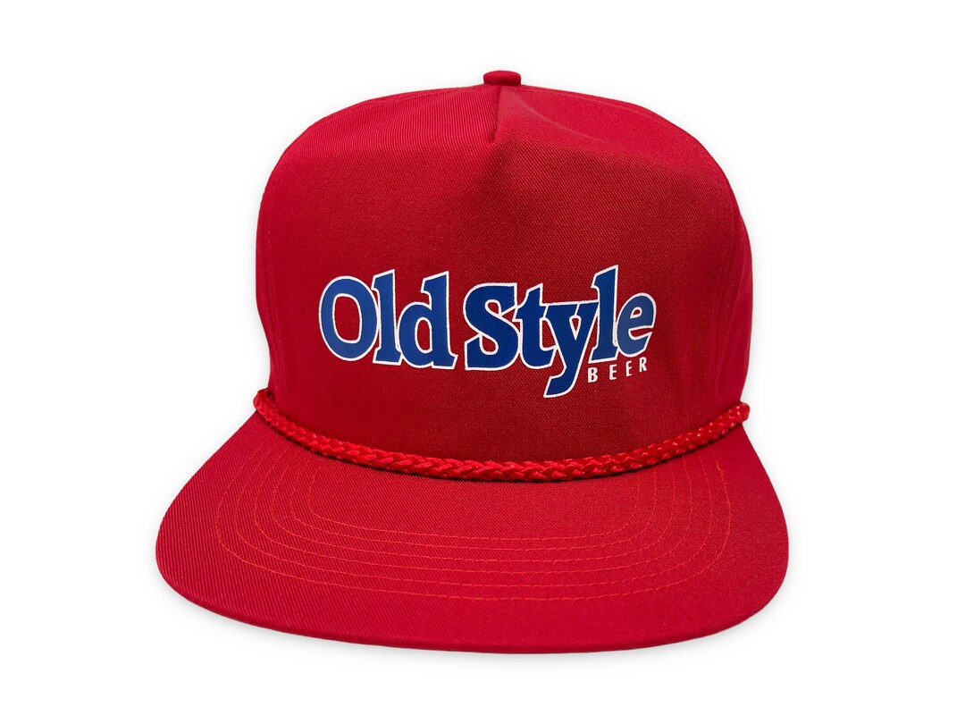 Vintage Old Style Beer Hat 80s 90s Strapback Cap Heileman H15 - Etsy