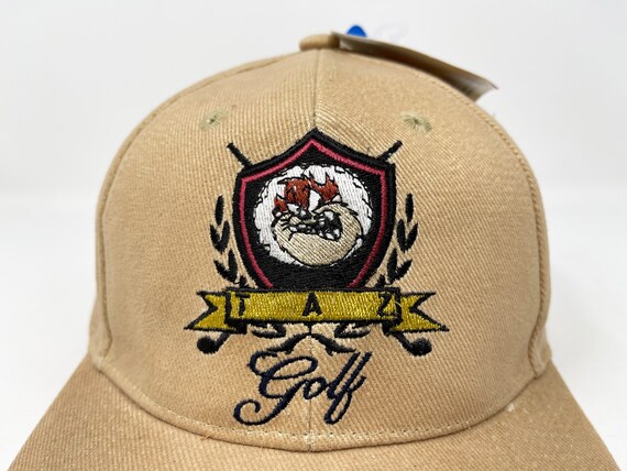 Vintage Taz Golf Hat 90s Strapback Cap Golfing Looney… - Gem