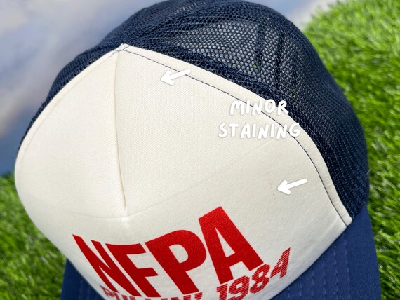 Vintage NFPA Hat 80s Pullin 1984 National Fire Protec… - Gem