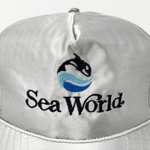 Vintage Sea World Hat 80s 90s Zipperback Cap Shamu Silver Nylon H21 - Etsy