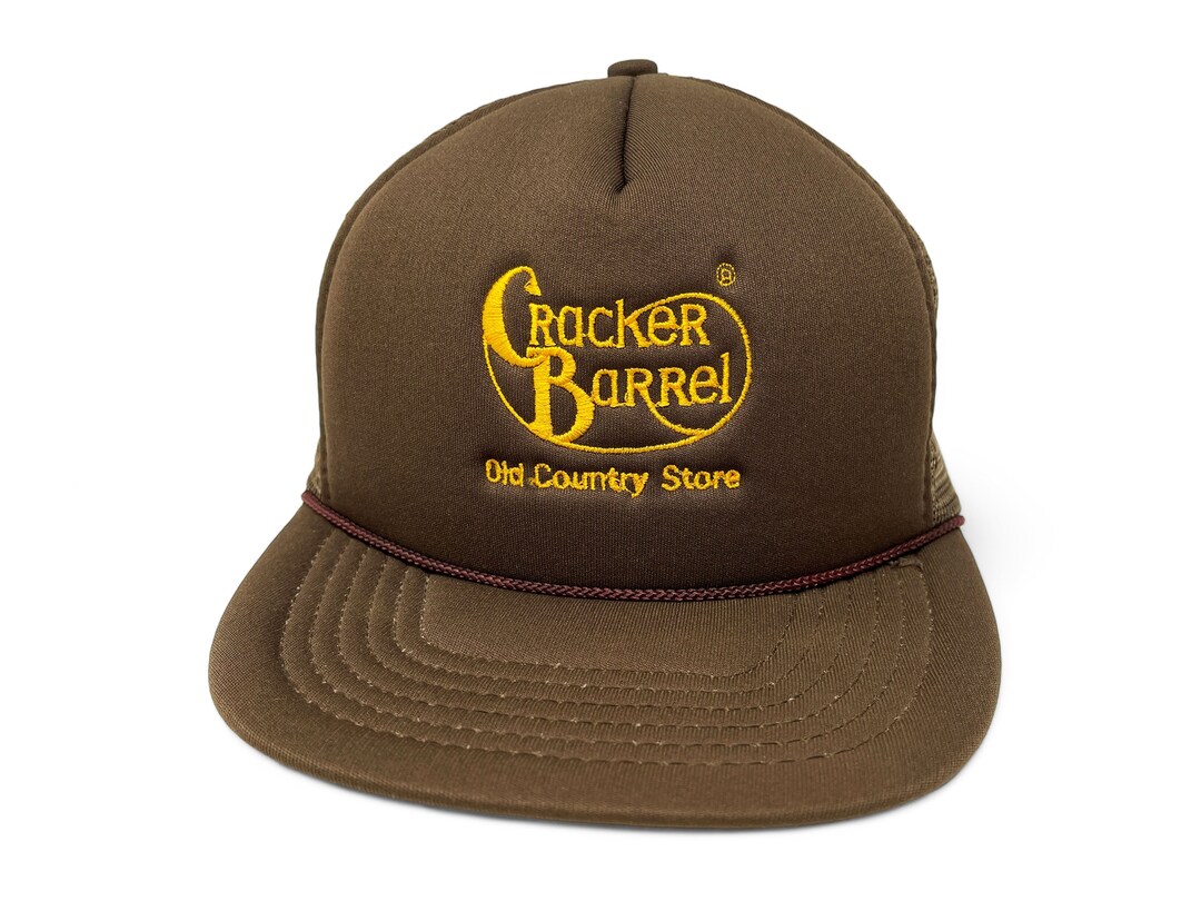 Vintage Cracker Barrel Hat 80s 90s Snapback Trucker Cap Old Country ...