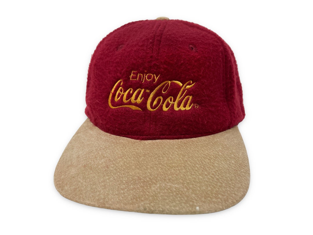 Vintage Coca Cola Hat 90s Strapback Cap Coke Fleece H16 - Etsy