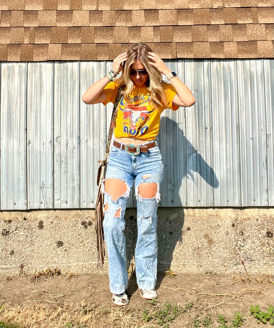 Coors Rodeo T Shirt Coors Light, Rodeo, Western, Yellow T Shirt ...