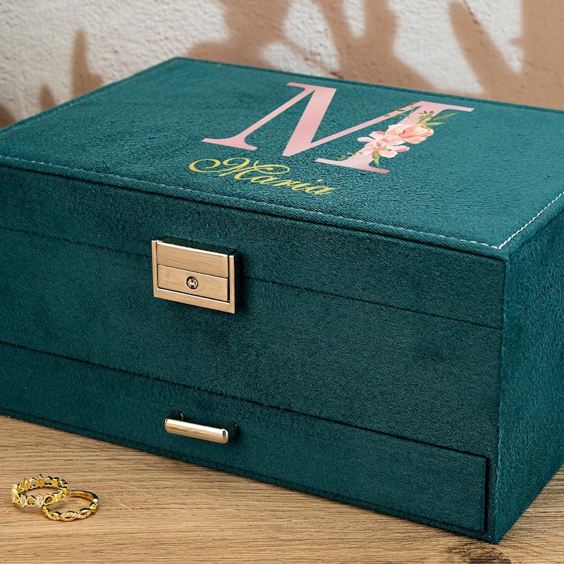 Jewelry Box With Initals - Etsy