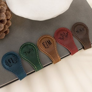 Personalized Leather Magnetic Bookmarks,custom Leather Book Mark ...