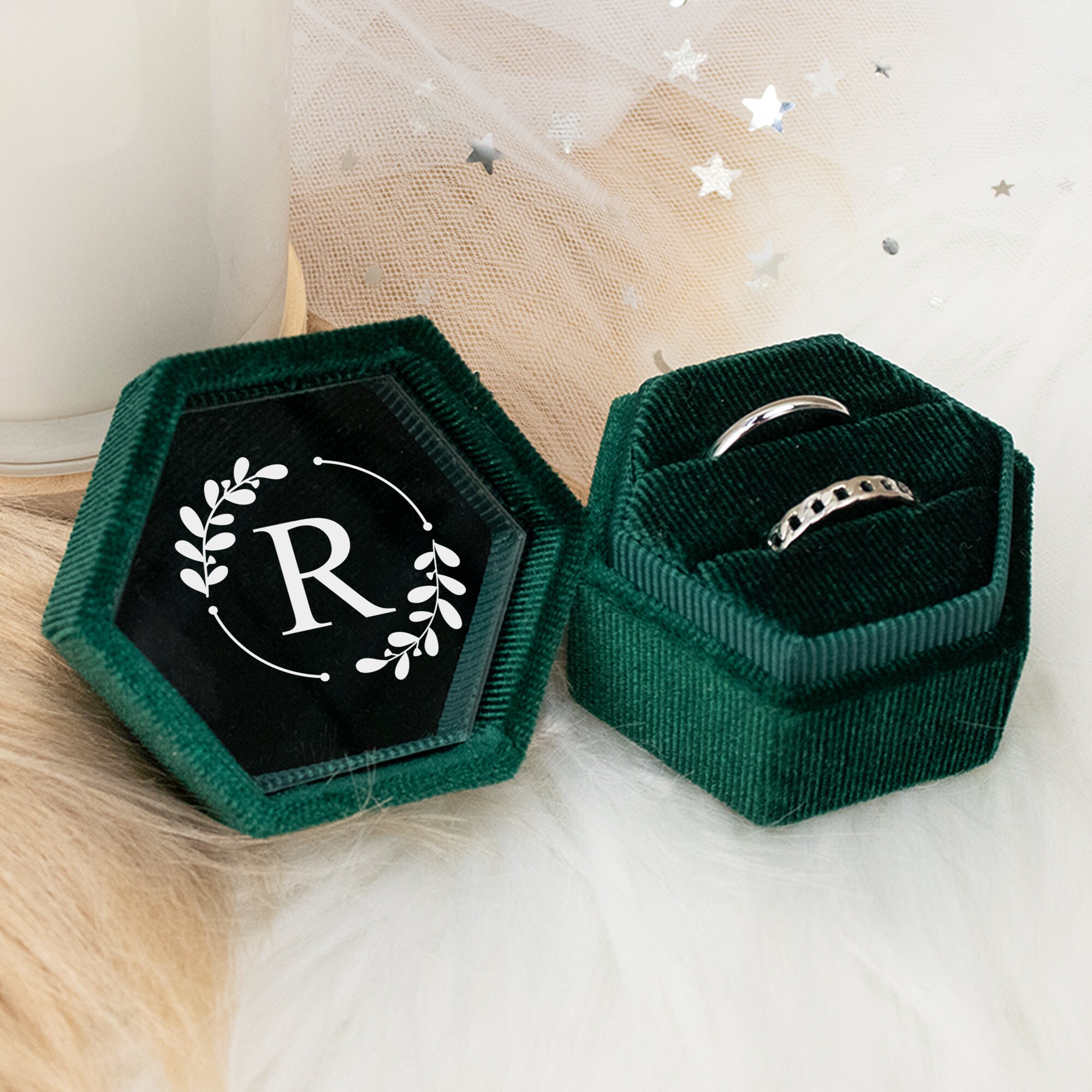 Wedding Ring Box, Personalized Ring Box for Wedding Ceremony ...