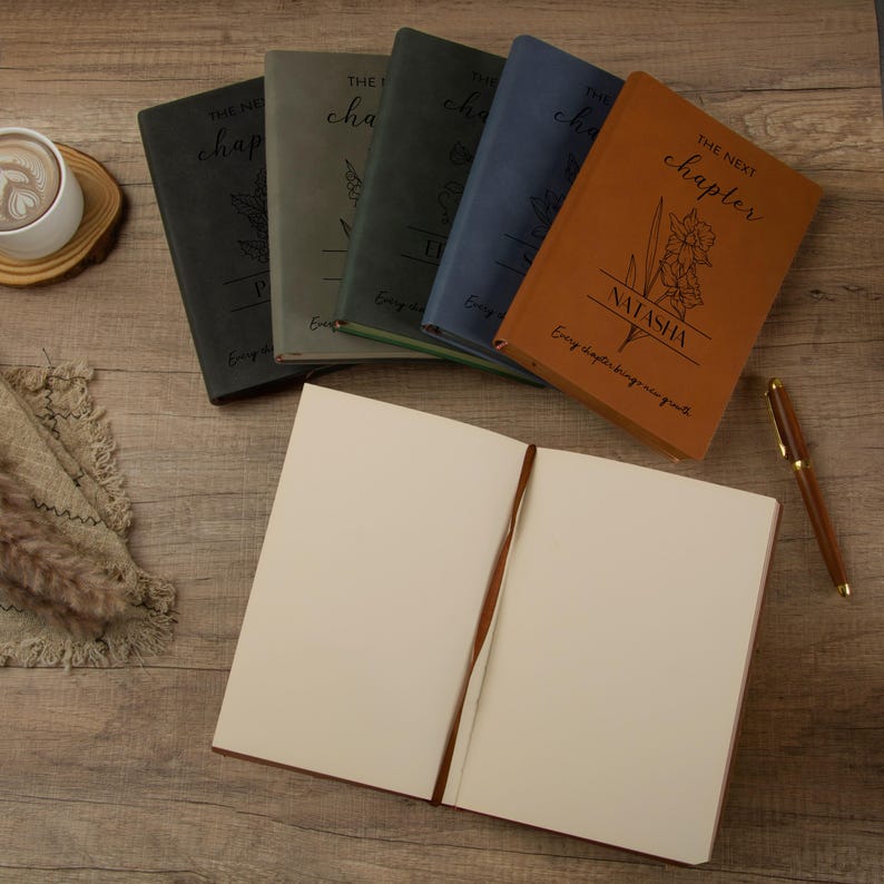 Personalized Graduation Gift, the Next Chapter Journal, Name Birth ...
