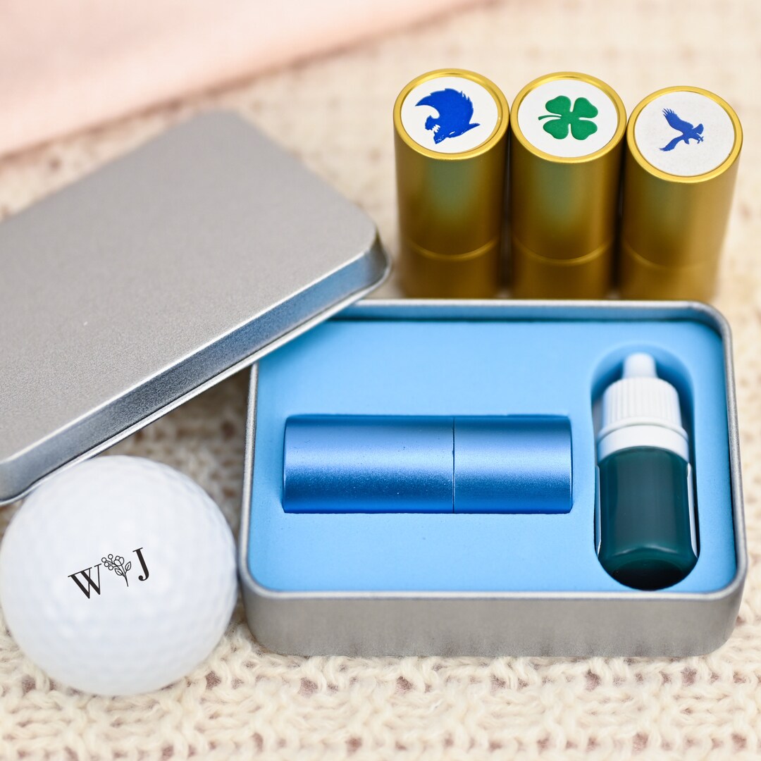 Metal Golf Ball Stamp,personalized Golf Stamp,ink Ball Stamp,father's ...