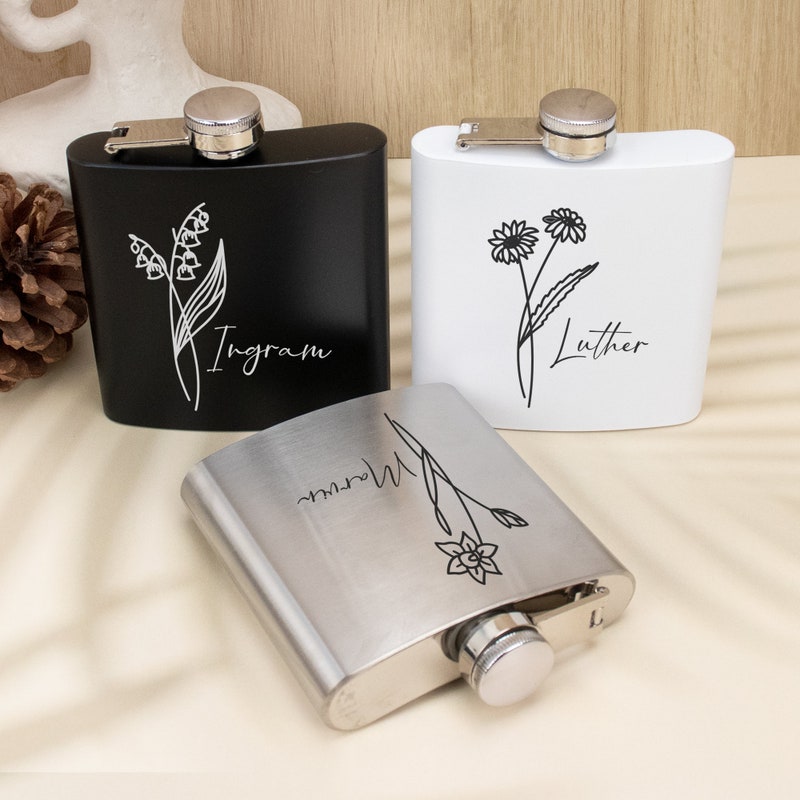 Personalized Flask - Etsy