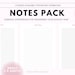 Printable Lined Note Taking Notes Template A4 Size - Etsy