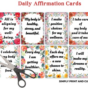 63 Daily Affirmation Cards Printable, Affirmation Cards Digital, Vision ...