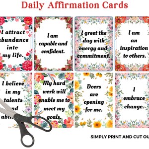 63 Daily Affirmation Cards Printable, Affirmation Cards Digital, Vision ...