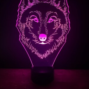 Wolf LED Light - Etsy