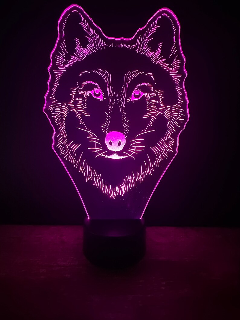 Wolf LED Light - Etsy