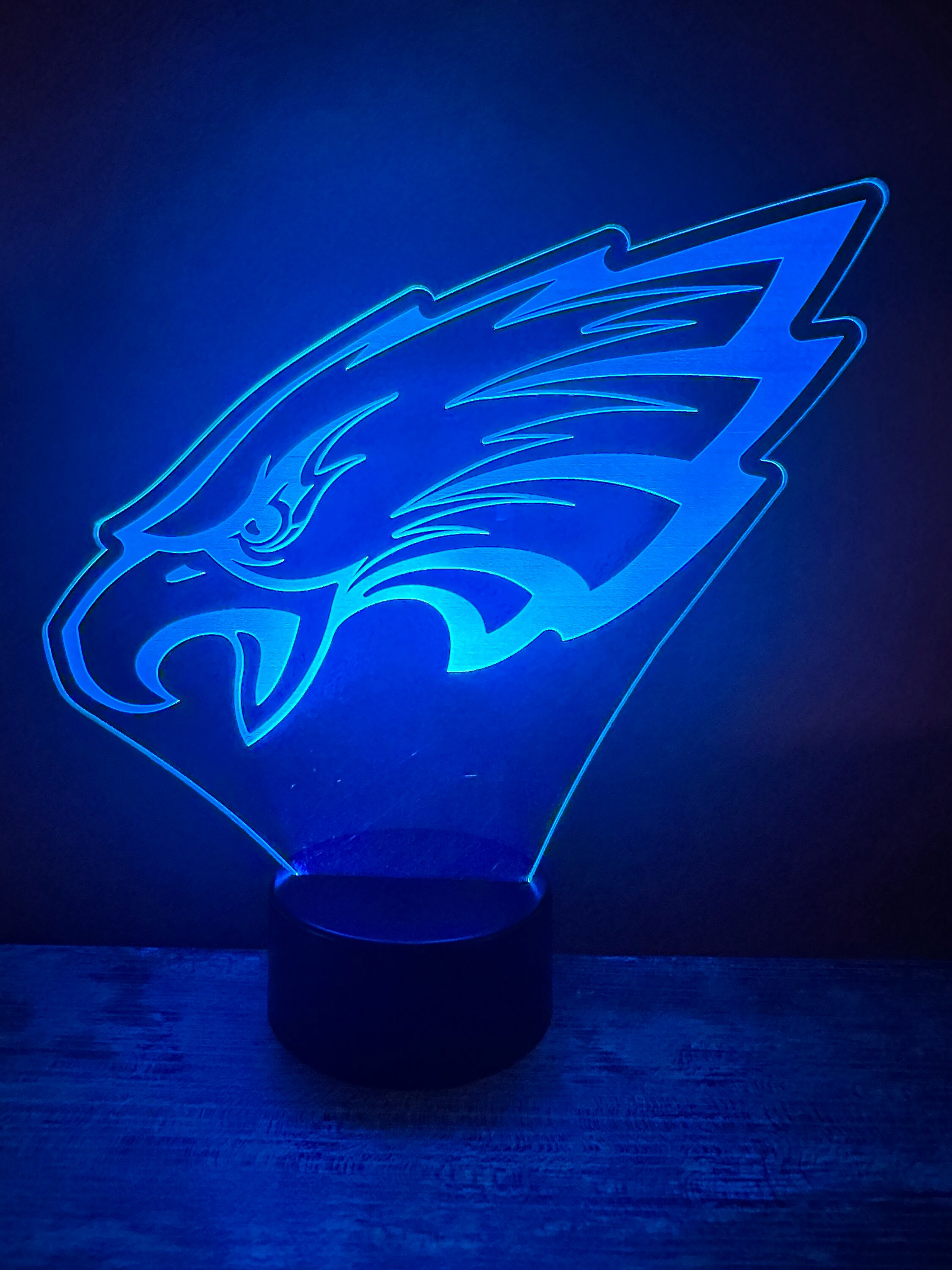 Philadelphia Eagles LED Night Light, Color Changing Desk Lamp - Etsy Canada