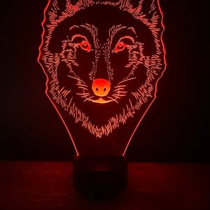 Wolf LED Light - Etsy