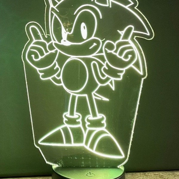 Sonic Night Light - Etsy