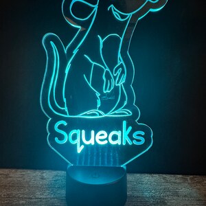 Customizable Cute Cartoon Rat Led Light - Etsy
