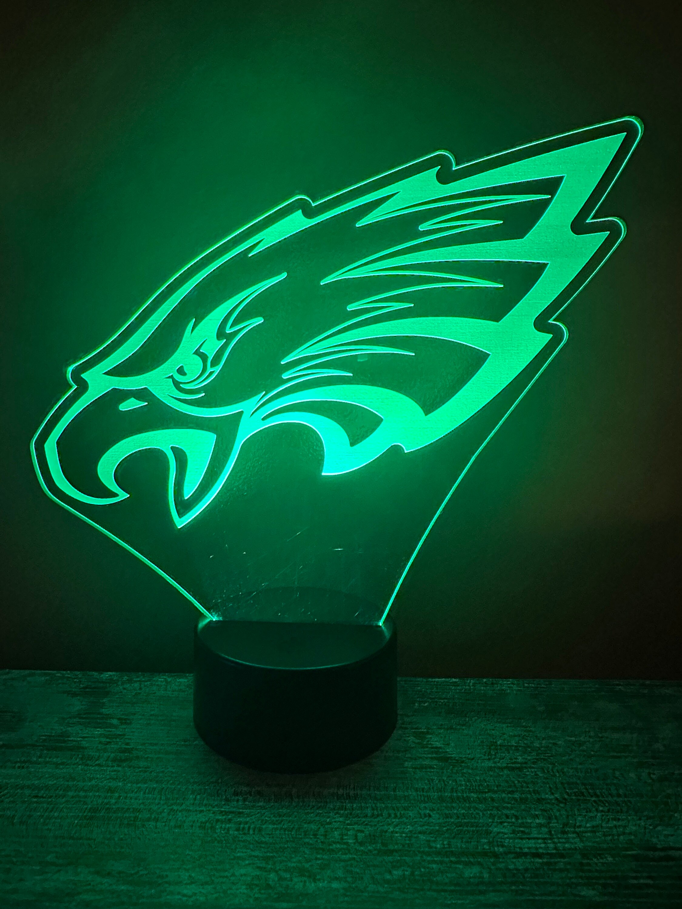 Philadelphia Eagles LED Night Light, Color Changing Desk Lamp - Etsy Canada